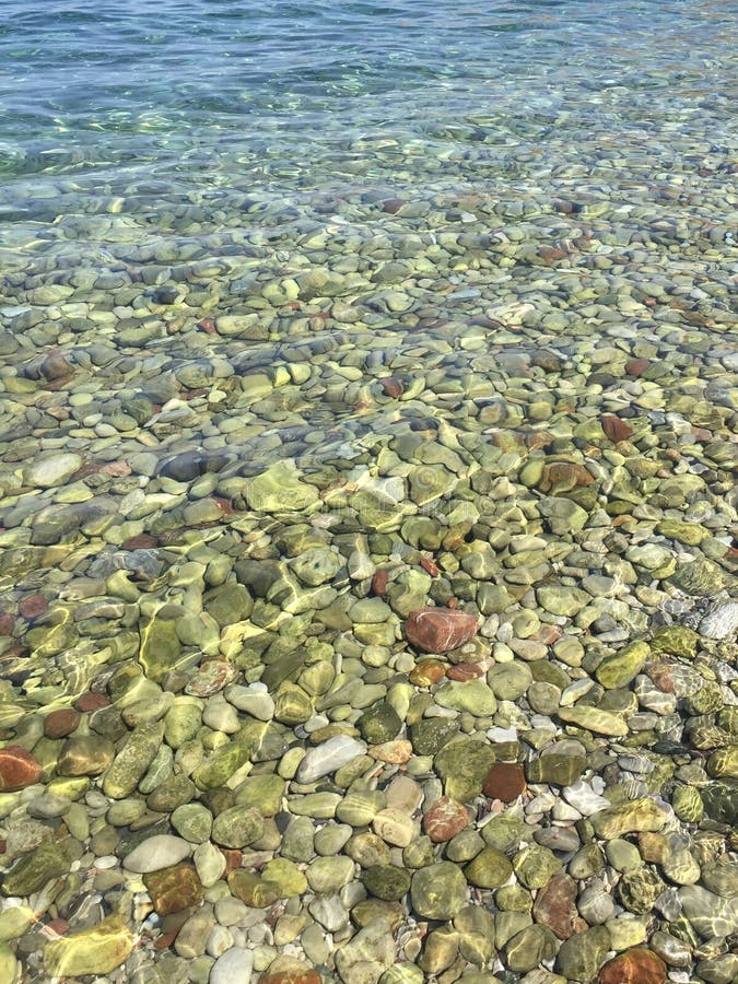 Pebbles and Rocks Under Water Stock Image - Image of clear, rocks ...