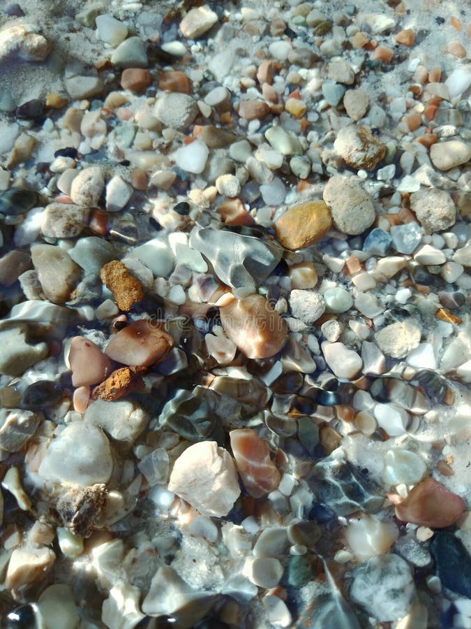 Pebbles in the Water Stream Editorial Image - Image of water, soil ...
