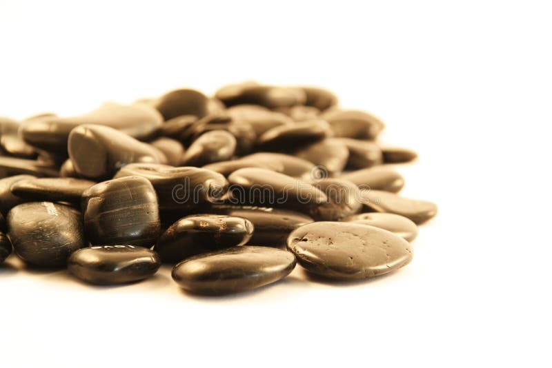 Pebbles On A White Background Picture. Image: 5223335