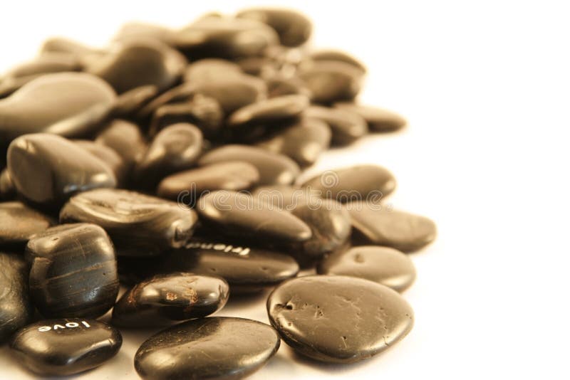 Pebbles On A White Background Picture. Image: 5223335