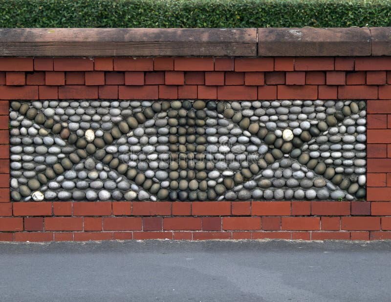 Pebblewall stock image. Image of rock, royalty, brick - 21521961