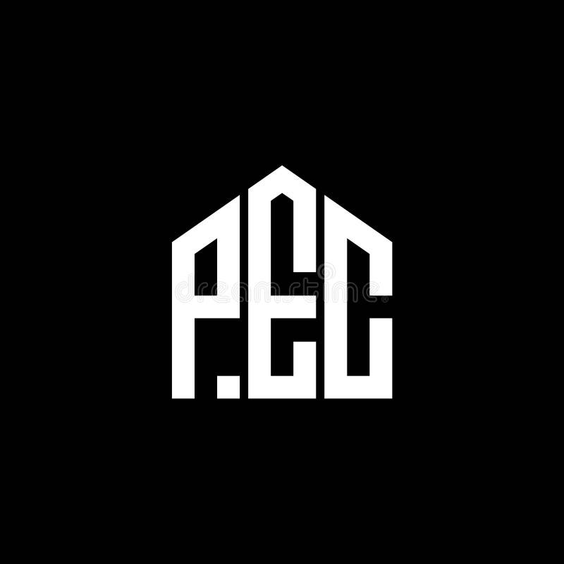 PEC Letter Logo Design on BLACK Background. PEC Creative Initials ...