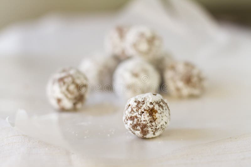 Pecan Bourbon Bon Bons stock photo. Image of white, bourbon - 30543550