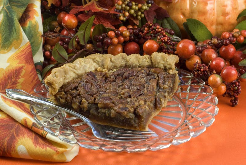 Pecan Pie stock photo. Image of golden, fall, fork, delicious - 10308180