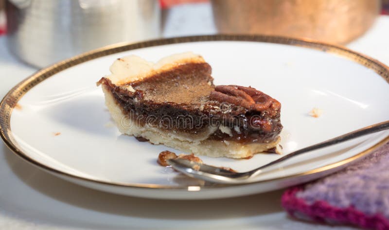 Pecan pie, fall dessert stock photo. Image of snacks - 179718436