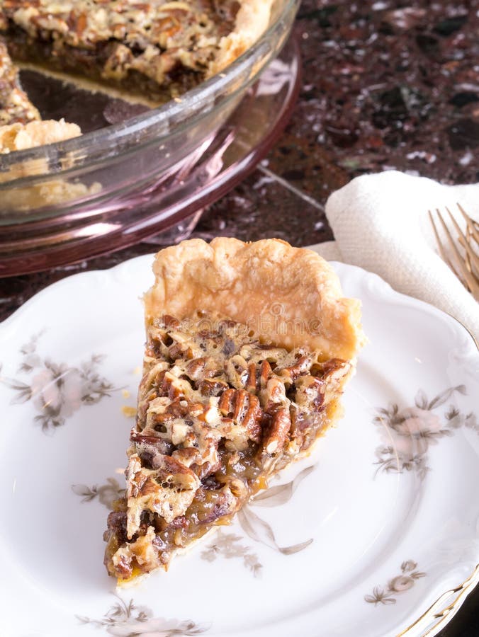 Pecan Pie Slice stock photo. Image of pecan, crust, dinner - 28053466