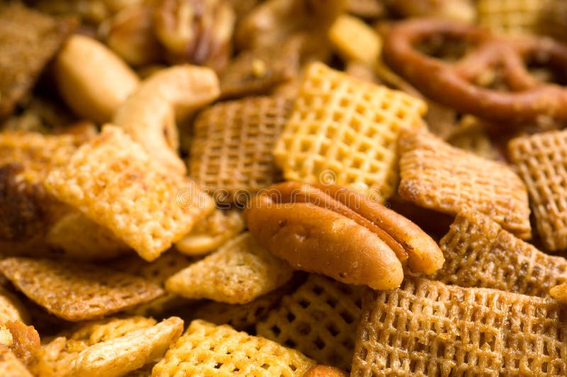 Pretzel Snack Mix Background Stock Photo - Image of pretzel, spice: 1652086