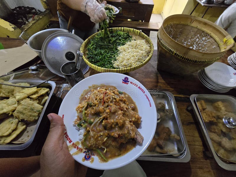 Pecel, Javanese Indonesian Traditional Breakfast Stock Image - Image of ...
