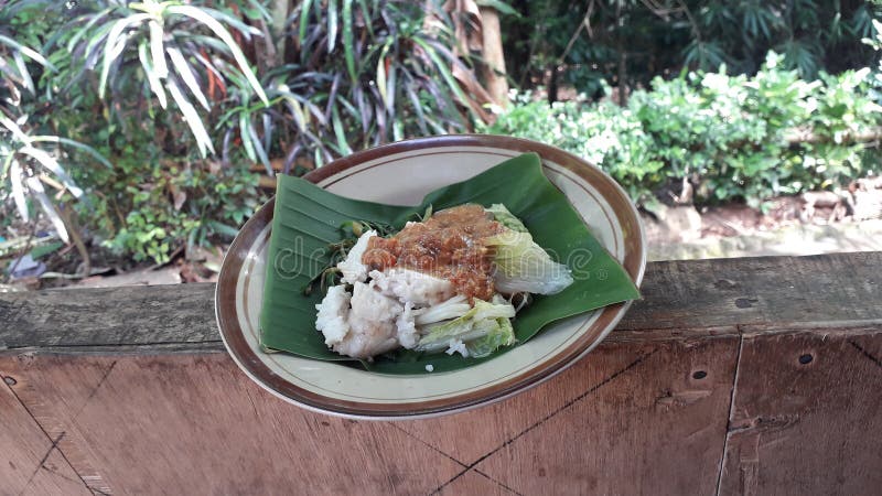 Pecel or Javanese Salad on Plate. Indonesian Local Food from Javanese ...