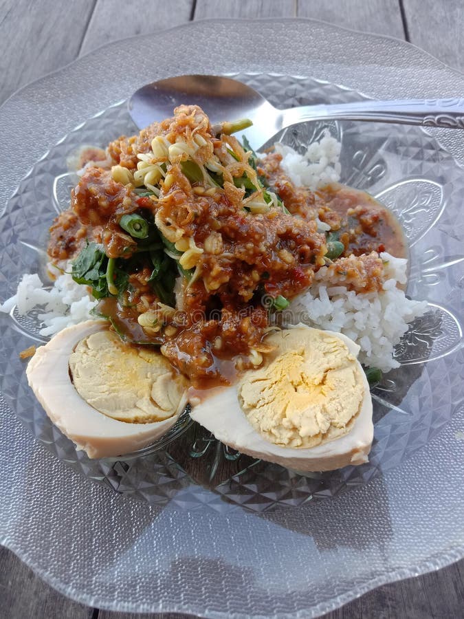 Pecel rice stock photo. Image of cuisine, salad, curry - 346759806