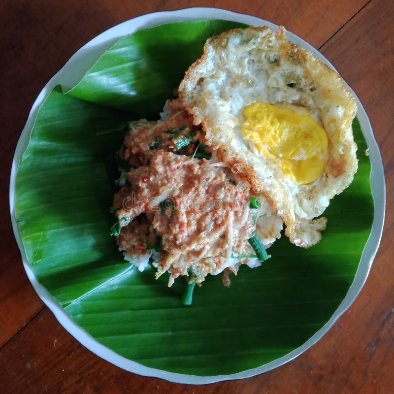 Pecel Rice is a Typical Food from Semarang, Indonesia Stock Image ...