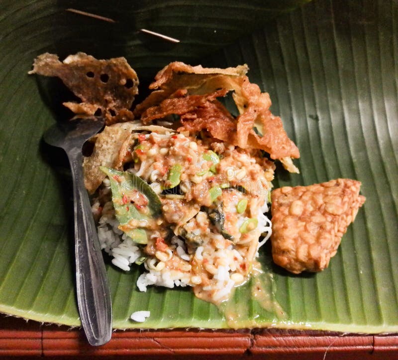 Pecel Traditional Homemade Food Stock Image - Image of tempe, asia ...