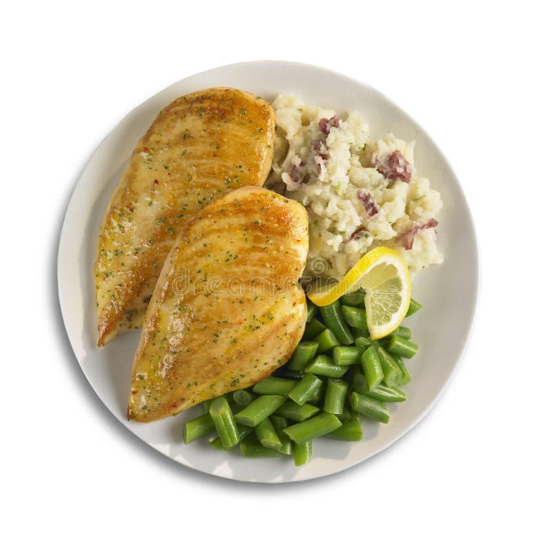 Pecho de pollo sazonado imagen de archivo. Imagen de cena - 18487643