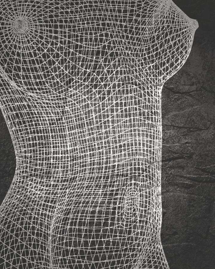 Pecho femenino poligonal foto de archivo. Imagen de estilo - 129343044