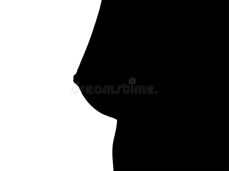 Pecho Femenino, Una Silueta. Foto de archivo - Imagen de descubierto ...