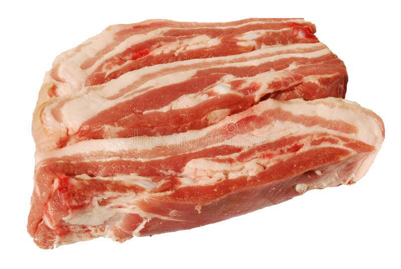 Carne De Cerdo Fresca Pechuga Con Hueso Foto de archivo - Imagen de ...