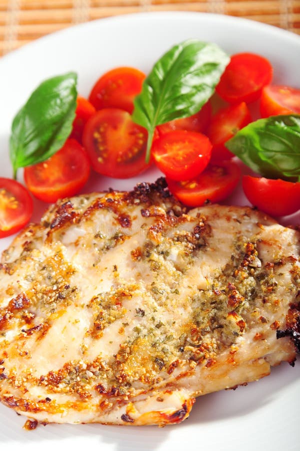 Pechos De Pollo Asados a La Parilla Foto de archivo - Imagen de pecho ...