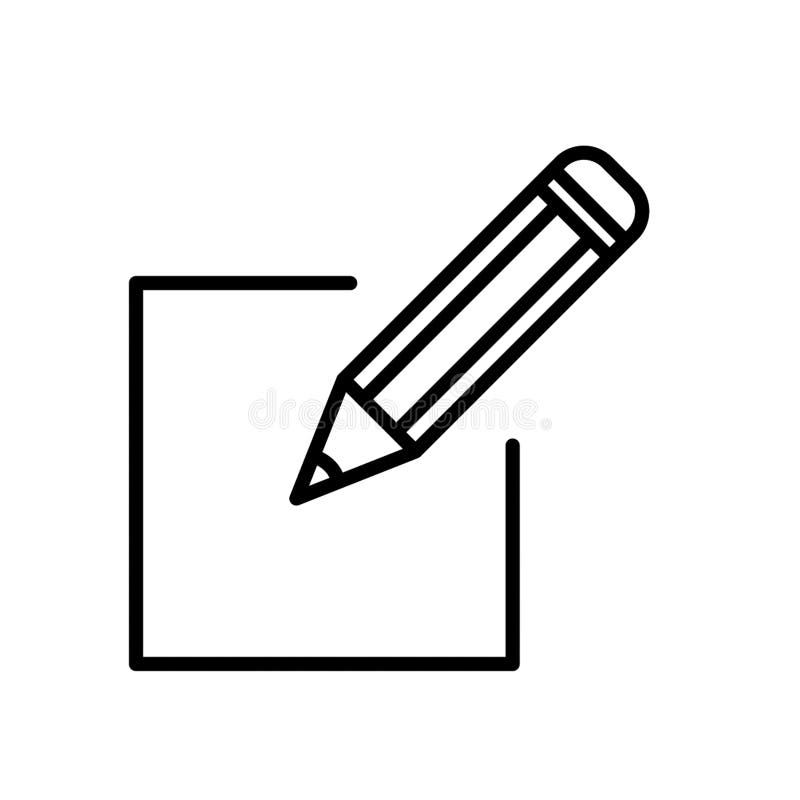 Pecil edit icon stock vector. Illustration of marking - 354380653