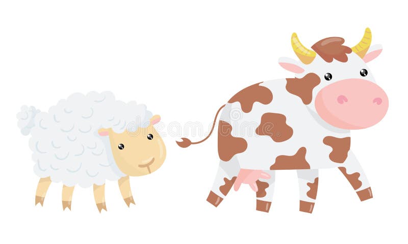 Gli Animali Da Allevamento Mettono, Intimoriscono, Maiale, La Pecora ...