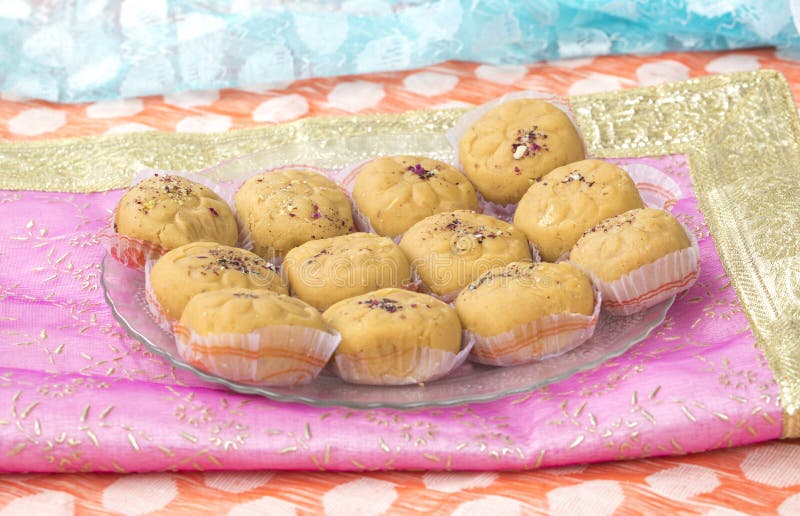 Peda Sweet food stock image. Image of festival, circles - 153328627