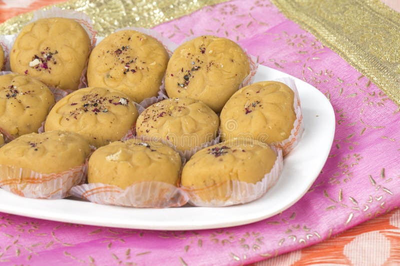 Famous Peda Sweets of Mathura Stock Photo - Image of festival ...