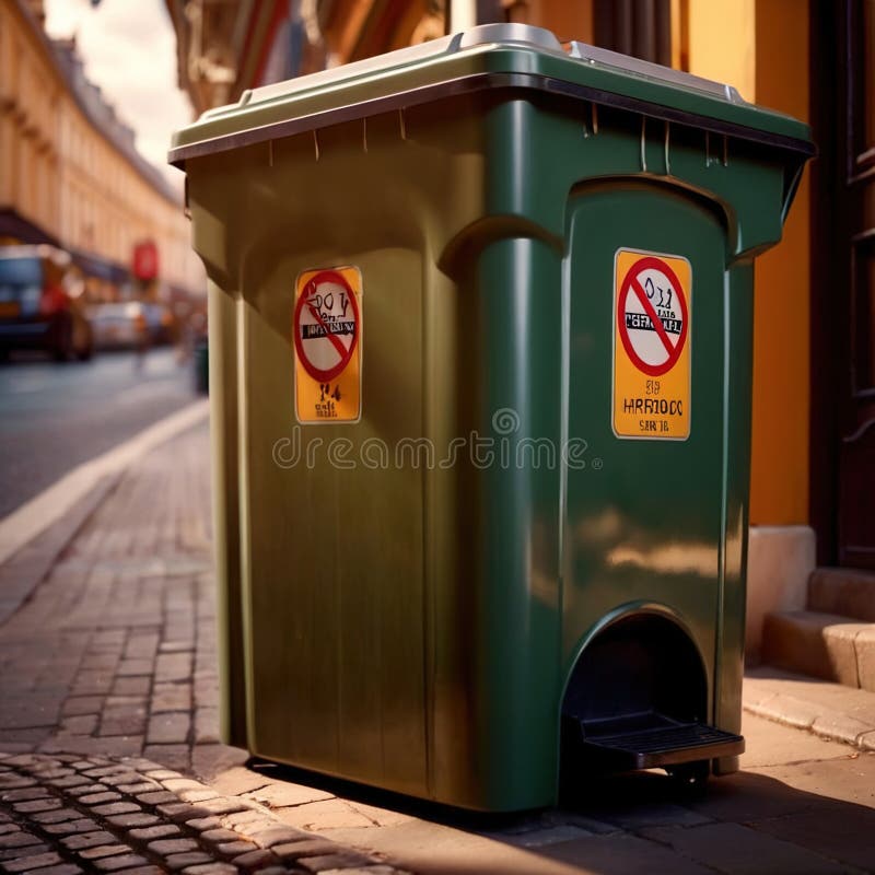 Pedal Bin, Container for Trash Garbage Rubbish and for Recycling Waste ...