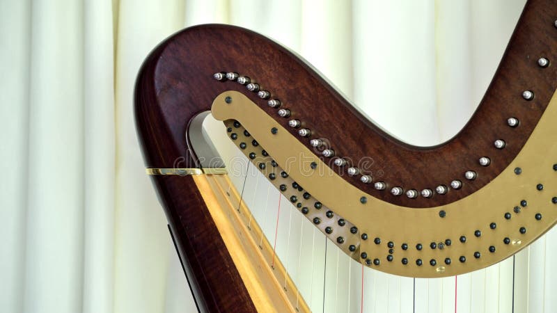 Pedal harp closeup stock photo. Image of size, music - 77519128