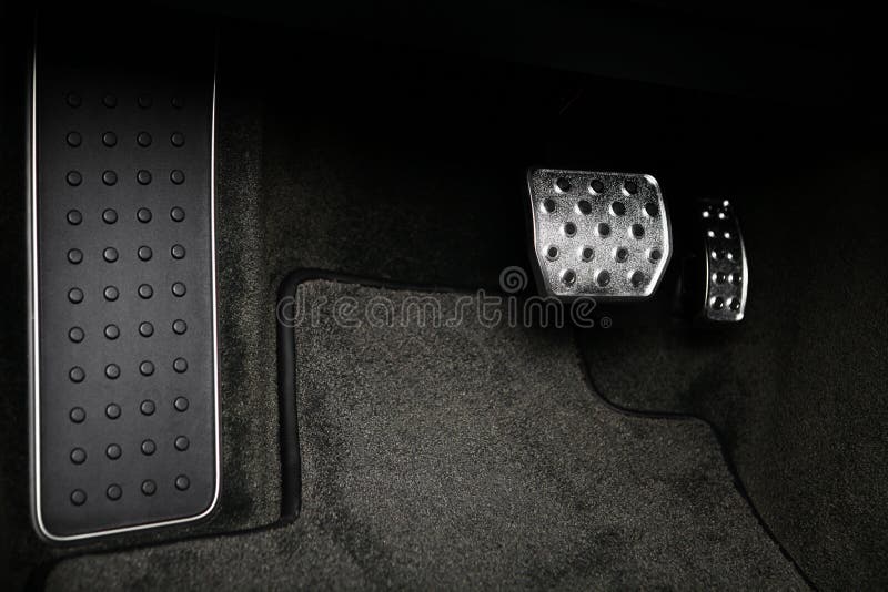 Pedals in a car stock photo. Image of inside, reduce - 32265112