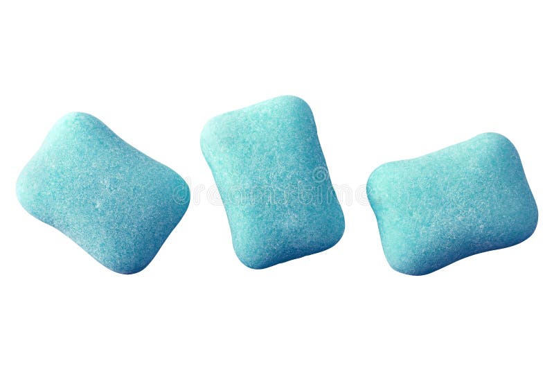 Goma De Chicle Azul Aislado En Blanco Foto de archivo - Imagen de ...