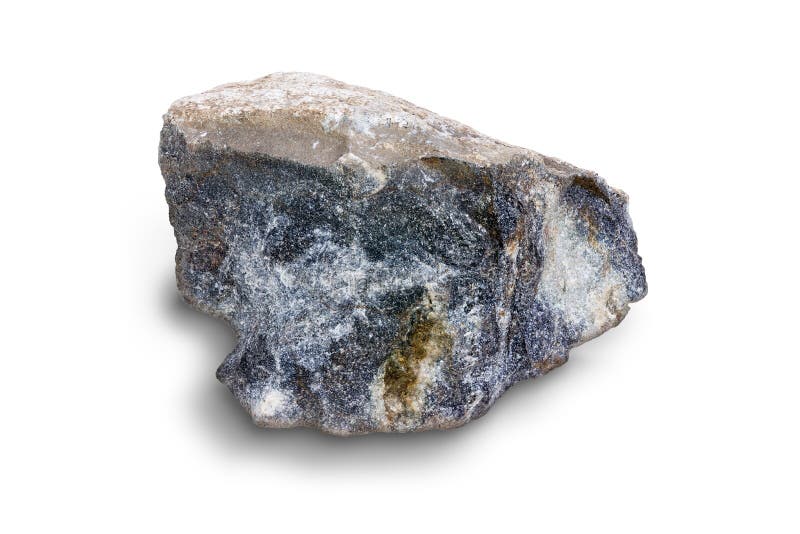 Pedazo De Roca Fracturada Quebrada En Blanco Imagen de archivo - Imagen ...