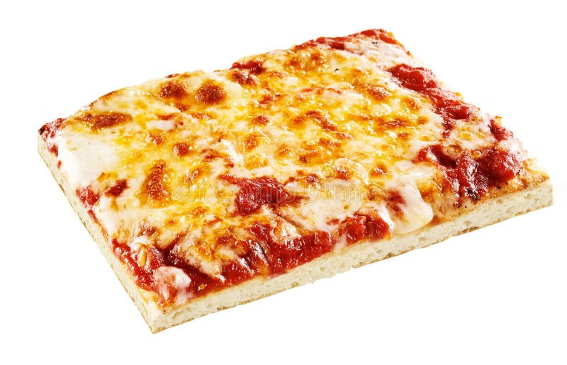 Pedazo Fino Rectangular De Pizza De Queso Foto de archivo - Imagen de ...