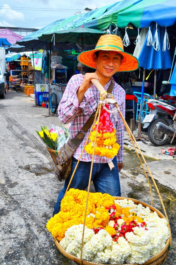 Friendly Peddler Sale Stinky Beans in Market Editorial Photo - Image of ...