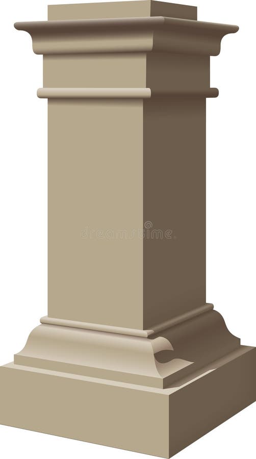 Pedestal stock vector. Illustration of stone, gradient - 17493948