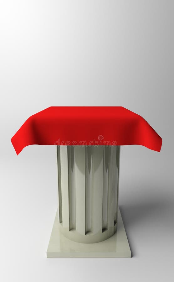 Pedestal stock illustration. Illustration of marble, center - 20353692