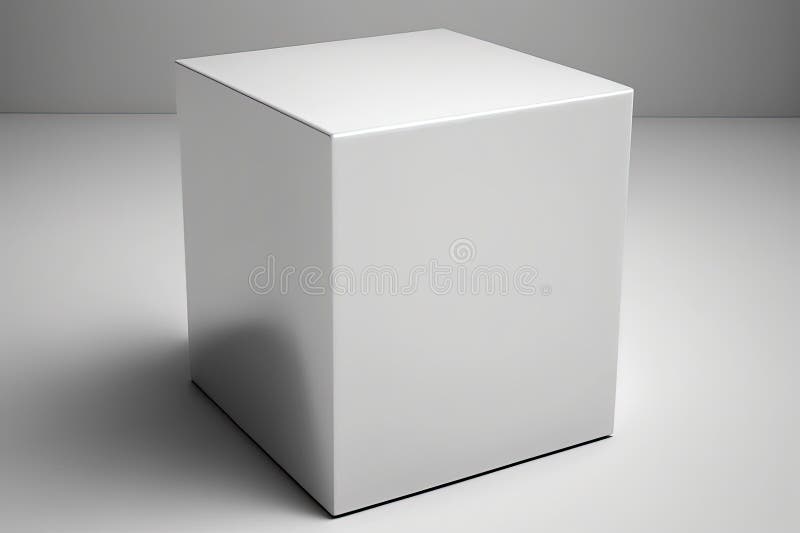 The Pedestal Cube Form As a Template. Studio Setup for Advertising Purposes Stock Illustration ...