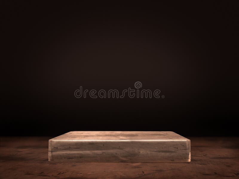 Pedestal for Display, Platform for Design, Blank Product Stand. Stock ...