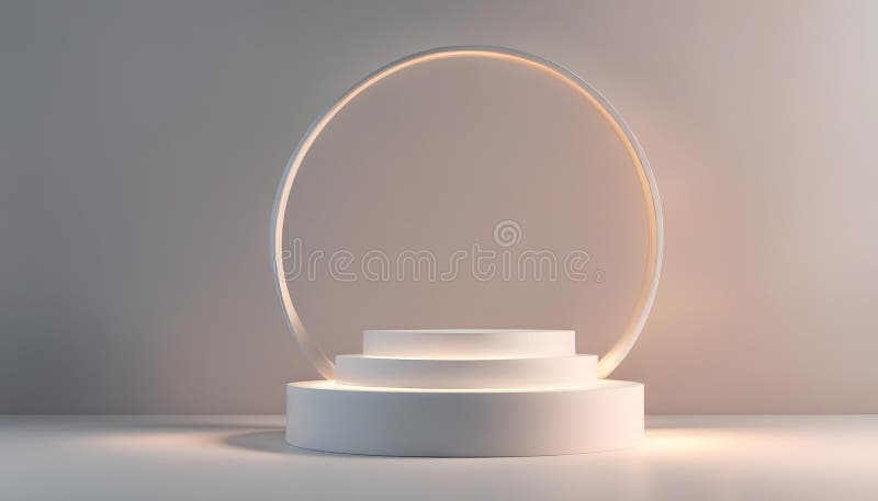 Pedestal for Display,Platform for Design,Blank Product Stand with Light ...