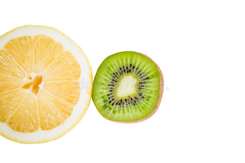 Pedestal Fruit, Light Fruit, Kiwi, Lemon Stock Photo - Image of ranked ...