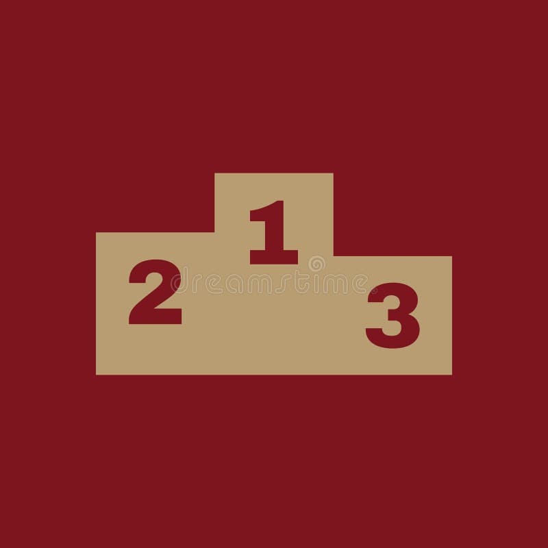 The Pedestal Icon. Podium Symbol Stock Vector - Illustration of winner ...