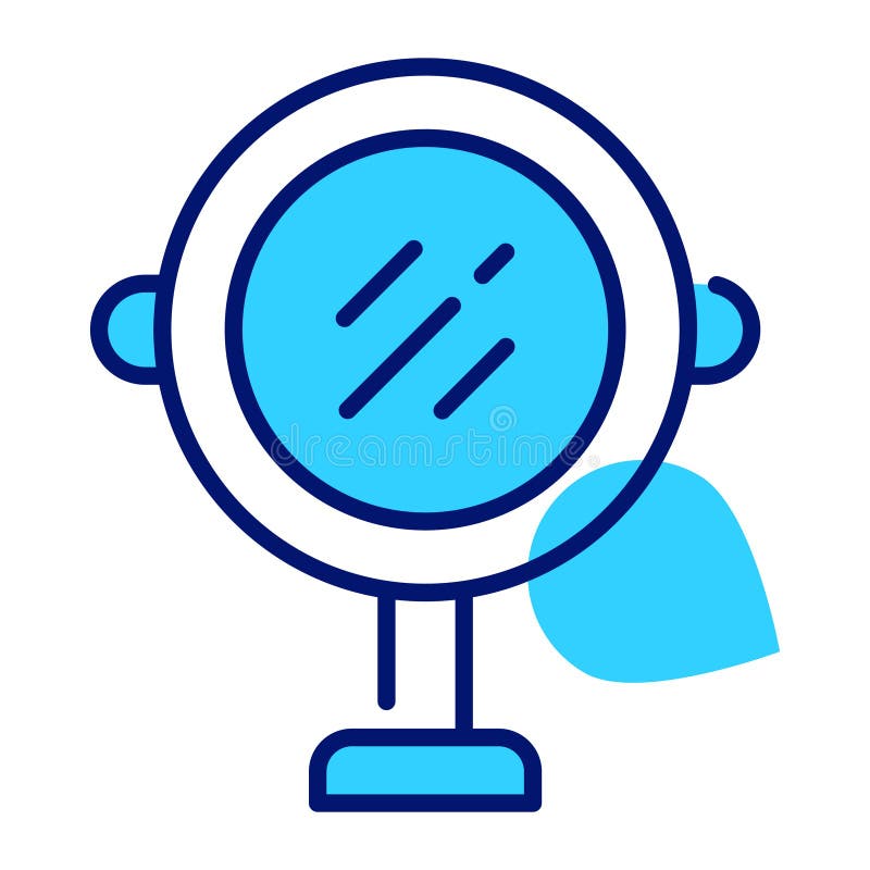 Pedestal Mirror Vector Design, Vanity Mirror Icon Stock Vector ...