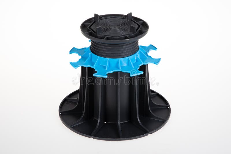 Pedestal Supports with Slope Corrector Plastic Pad Stock Photo - Image ...