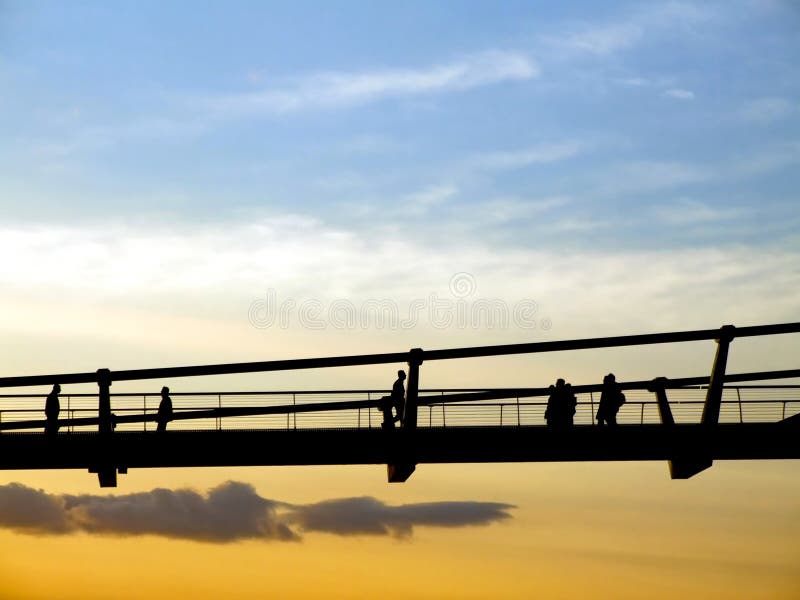 Pedestrian Bridge Trail Blue Ridge Mountains NC Stock Photo - Image of ...