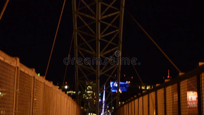 Pedestrian Bridge Over the River in Old City Park during Autumn in ...