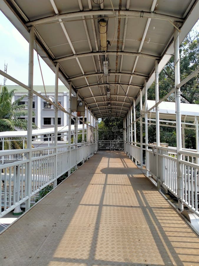 Pedestrian Bridge for Humans Stock Photo - Image of transport, facade ...