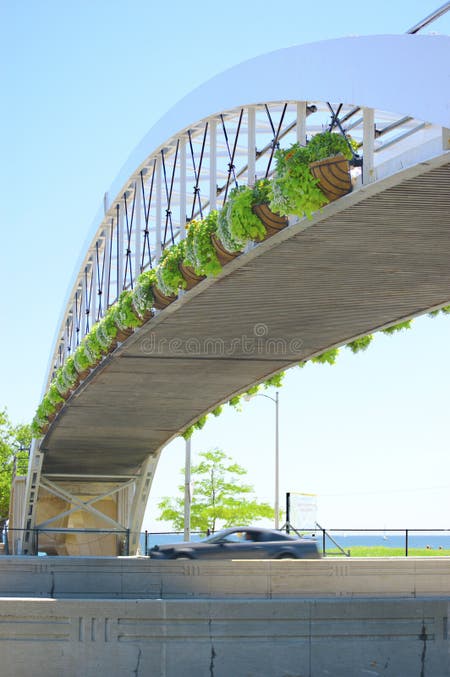 Pedestrian Bridge Over Highway Stock Photo - Image of plans ...