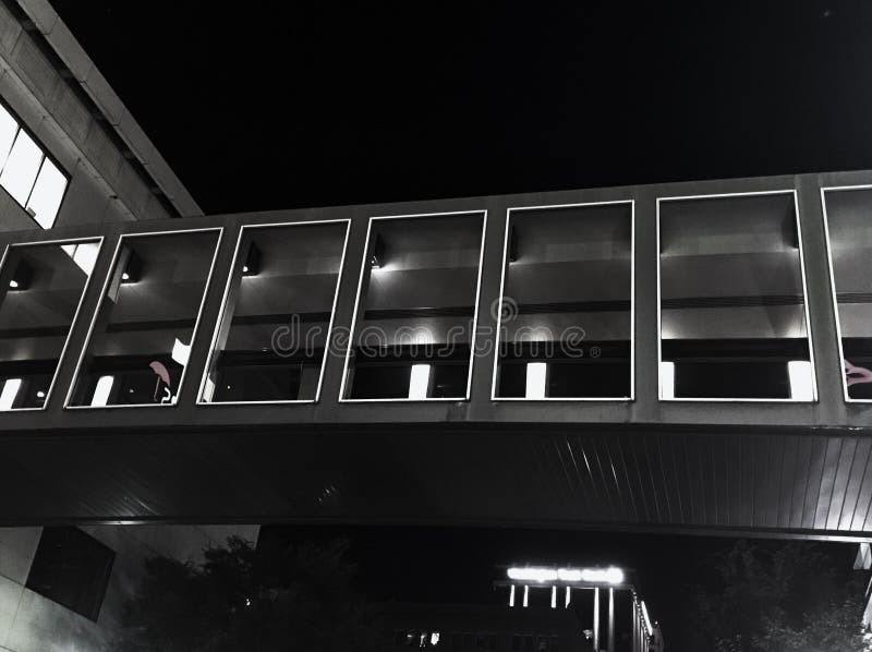 Pedestrian bridge stock image. Image of street, pedestrianbridge ...