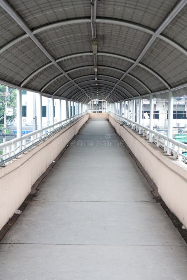 Pedestrian bridge stock image. Image of direction, pedestrian - 40663497