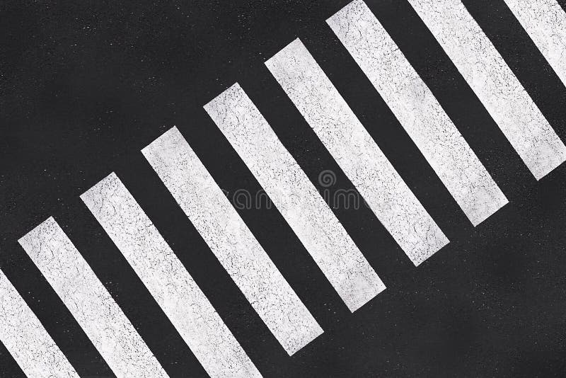 Pedestrian Crossing, Asphalt Road Top View Stock Image - Image of ...