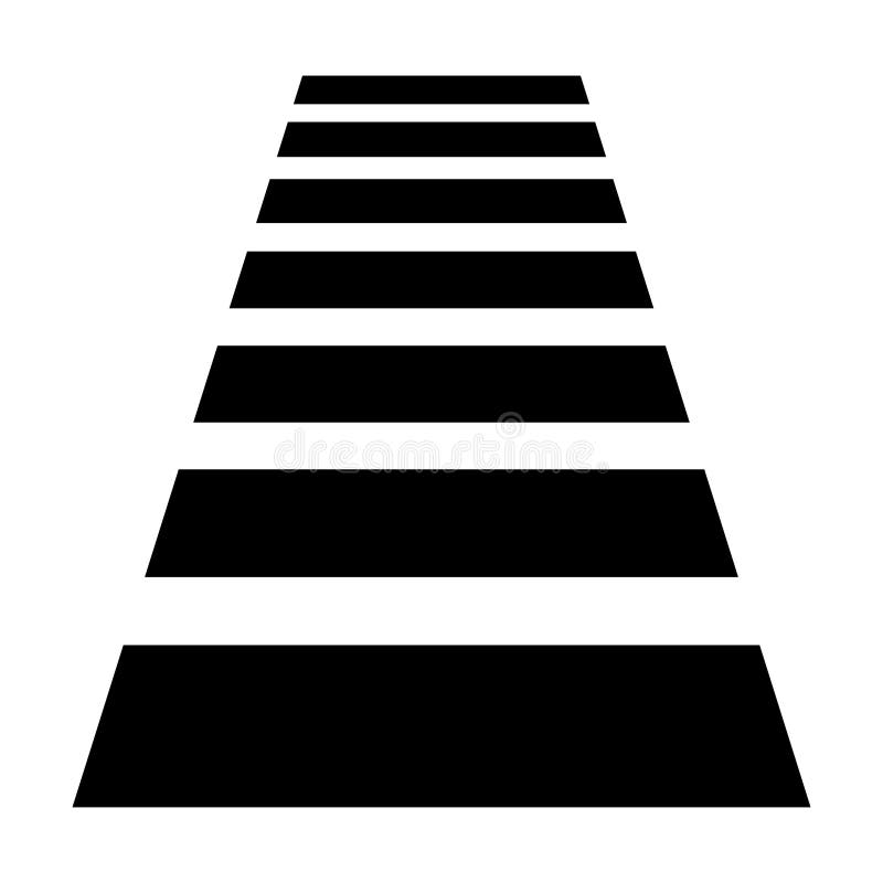 Pedestrian crossing icon stock vector. Illustration of vector - 264282707