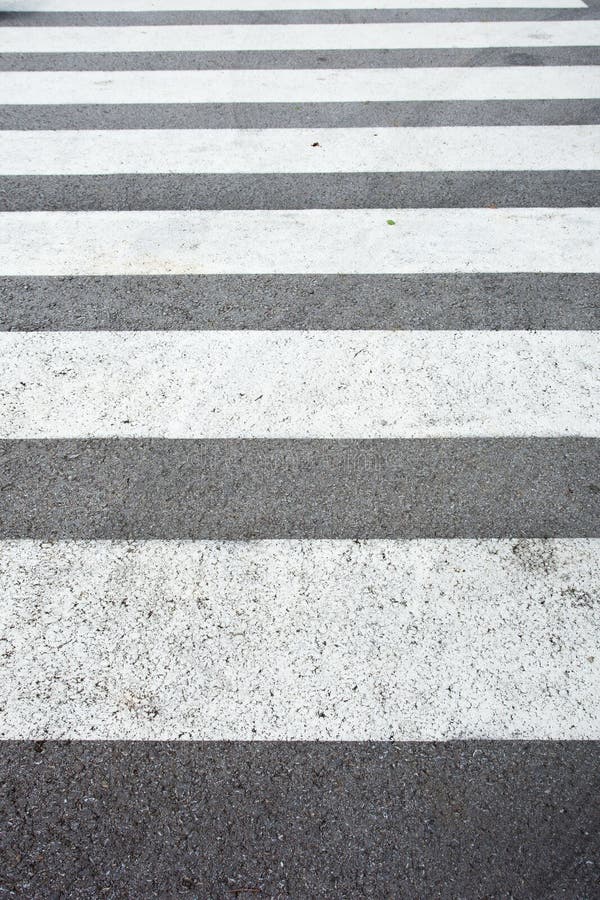 Pedestrian Crossing Lines Closeup Stock Image - Image of town, surface ...